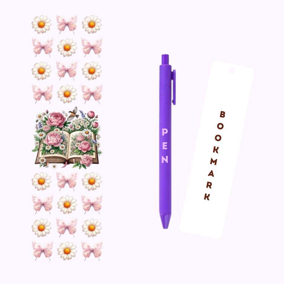 UV DTF Pen/Bookmark Wraps – Posy Sage Transfers